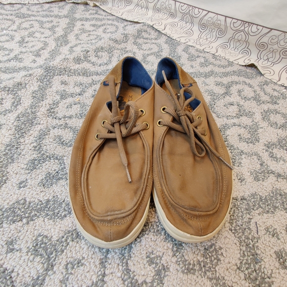 Vans | Shoes | Vans Mens Brown Canvas Off The Wall Skater Boat Shoe ...